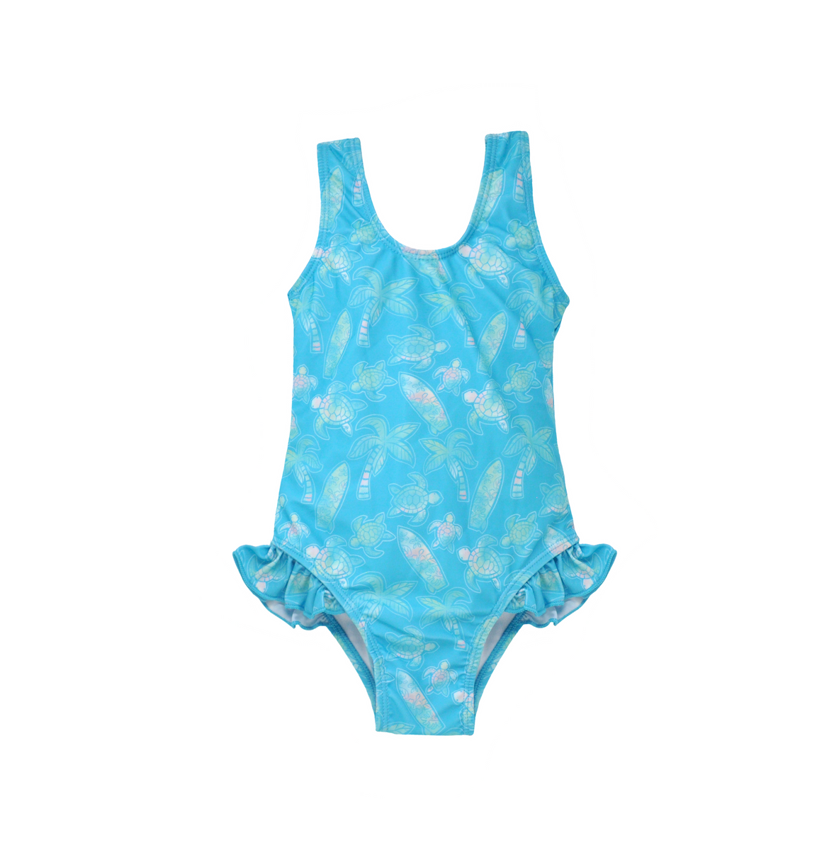 UPF 50+ Delaney Hip Ruffle Swimsuit - G – FlapHappy